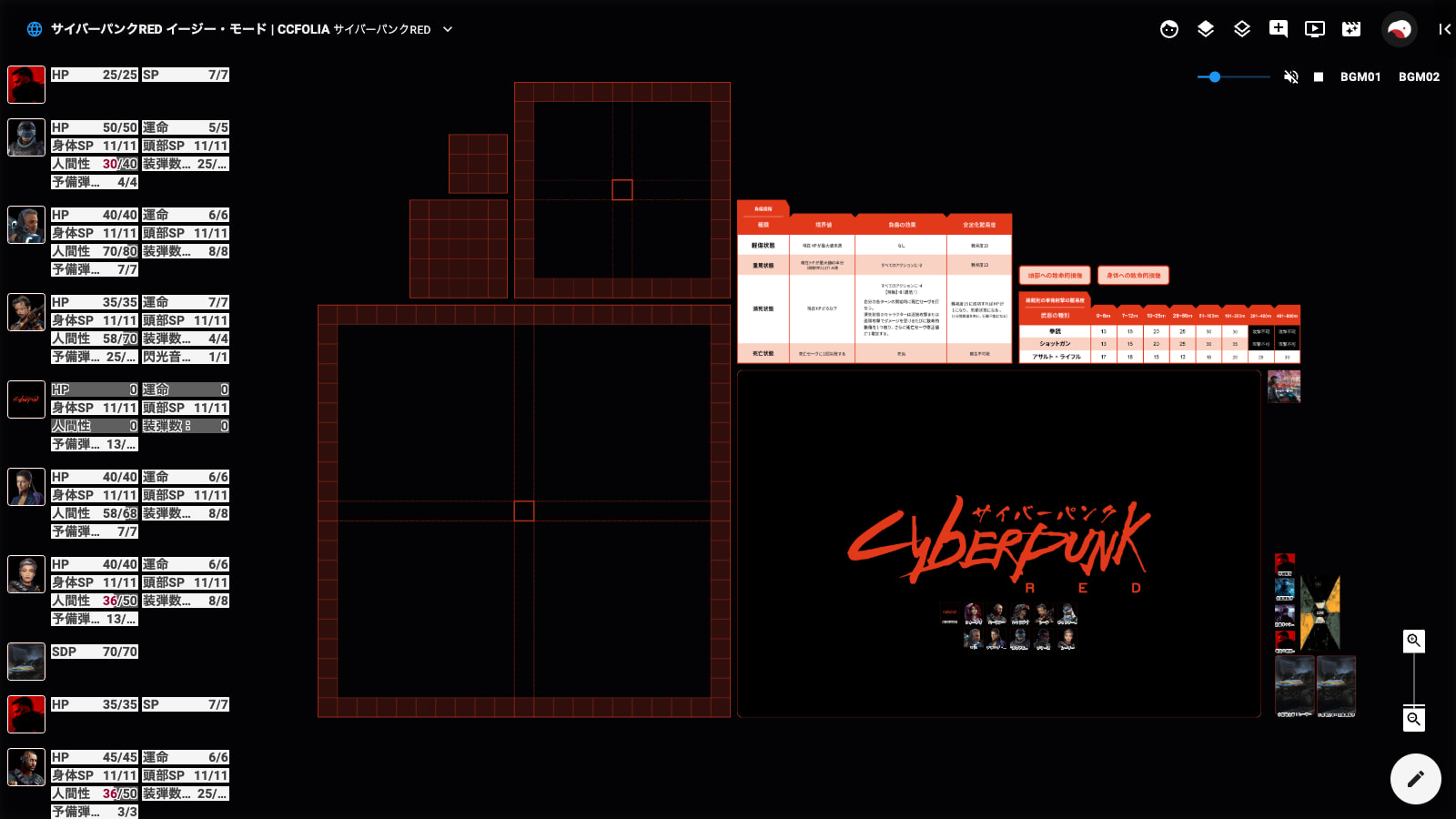CCFOLIA 1.33.1 - TRPGオンラインセッションツール